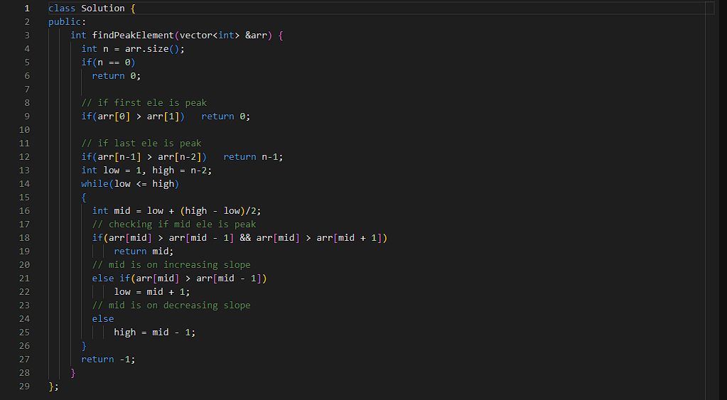 Saurav Kumar on LinkedIn: #dsa #binarysearch #findpeakelement # ... Saurav Kumar on LinkedIn: #dsa #binarysearch #findpeakelement # ...