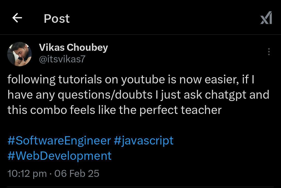 Vikas Choubey posted on LinkedIn Vikas Choubey posted on LinkedIn