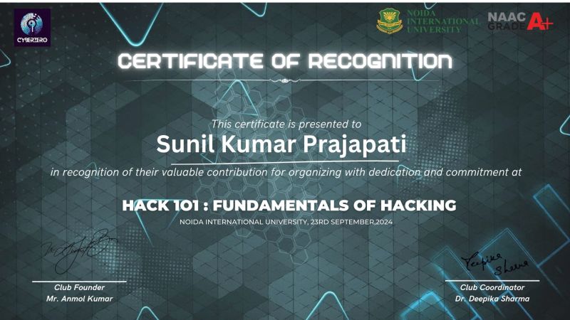 Sunil Kumar Prajapati on LinkedIn: #cybersecurity #hack101 # ... Sunil Kumar Prajapati on LinkedIn: #cybersecurity #hack101 # ...