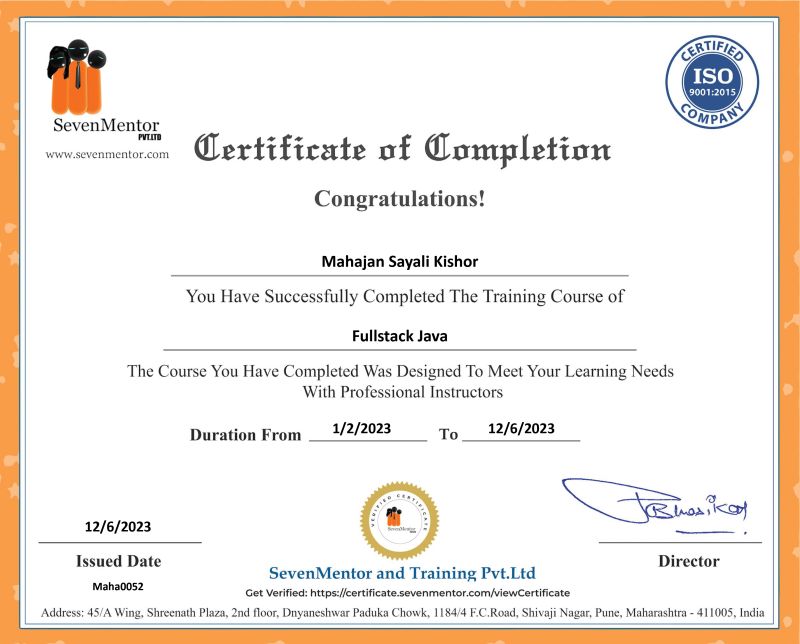 SevenMentor Pvt Ltd on LinkedIn: #java #fullstack #javafullstack # ... SevenMentor Pvt Ltd on LinkedIn: #java #fullstack #javafullstack # ...