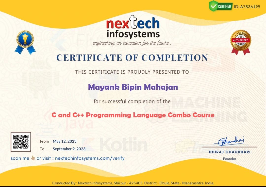 Mayank Mahajan on LinkedIn: #cprogramming #cplusplus # ... Mayank Mahajan on LinkedIn: #cprogramming #cplusplus # ...
