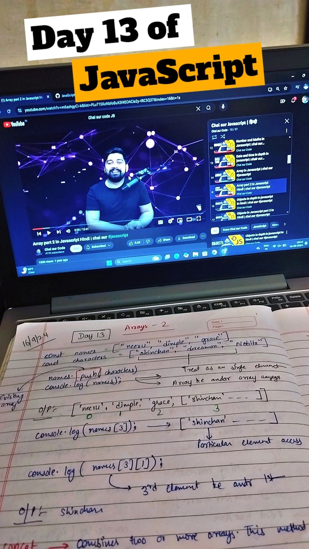 Neeru Gangarh on LinkedIn: #javascript #day13 #arrays #codingjourney # ... Neeru Gangarh on LinkedIn: #javascript #day13 #arrays #codingjourney # ...