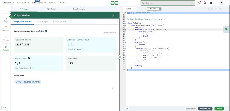 #gfg160 #geekstreak2025 #arrays #problemsolving #codingchallenge #dsa ... #gfg160 #geekstreak2025 #arrays #problemsolving #codingchallenge #dsa ...