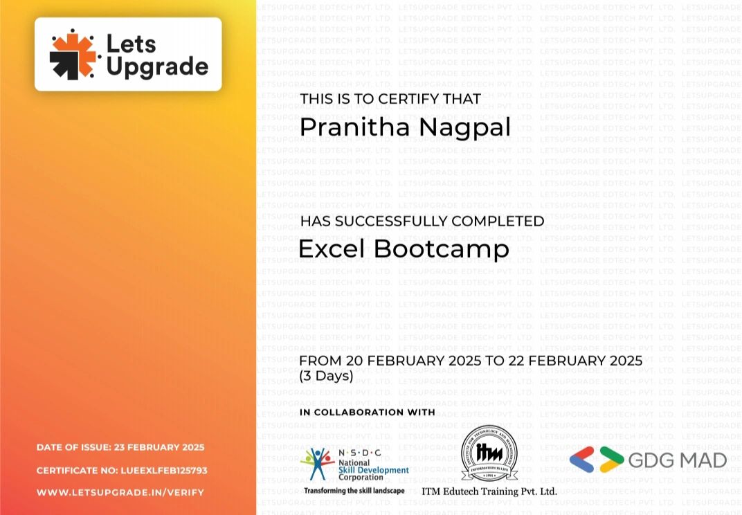 #excelbootcamp #letsupgrade #nsdc #itm #gdgmad #codingjourney ... #excelbootcamp #letsupgrade #nsdc #itm #gdgmad #codingjourney ...