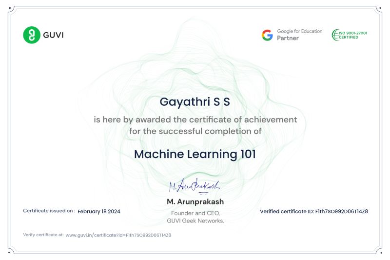 Successfully Completed | GAYATHRI S S Successfully Completed | GAYATHRI S S