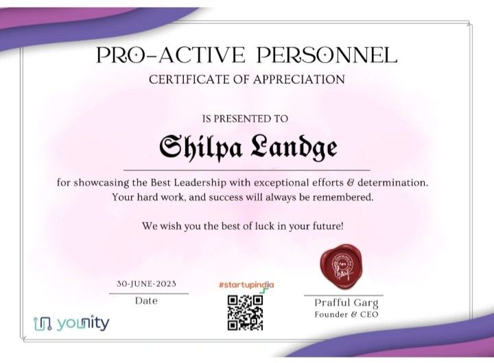 Shilpa landge posted on LinkedIn Shilpa landge posted on LinkedIn