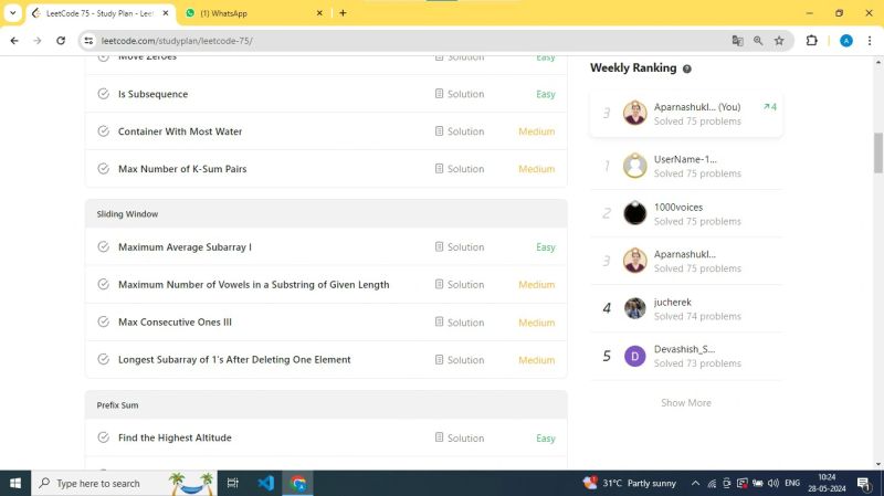 Aparna Shukla on LinkedIn: #codingjourney #leetcode #problemsolving # ... Aparna Shukla on LinkedIn: #codingjourney #leetcode #problemsolving # ...