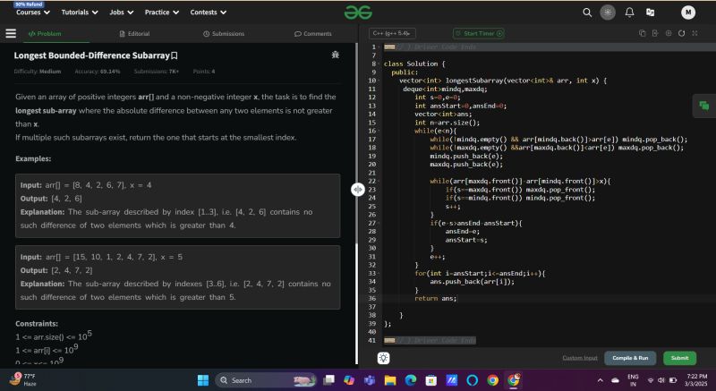 #gfg160 #gfg160 #gfg #problemsolving #codingchallenge #keepcoding #dsa ... #gfg160 #gfg160 #gfg #problemsolving #codingchallenge #keepcoding #dsa ...