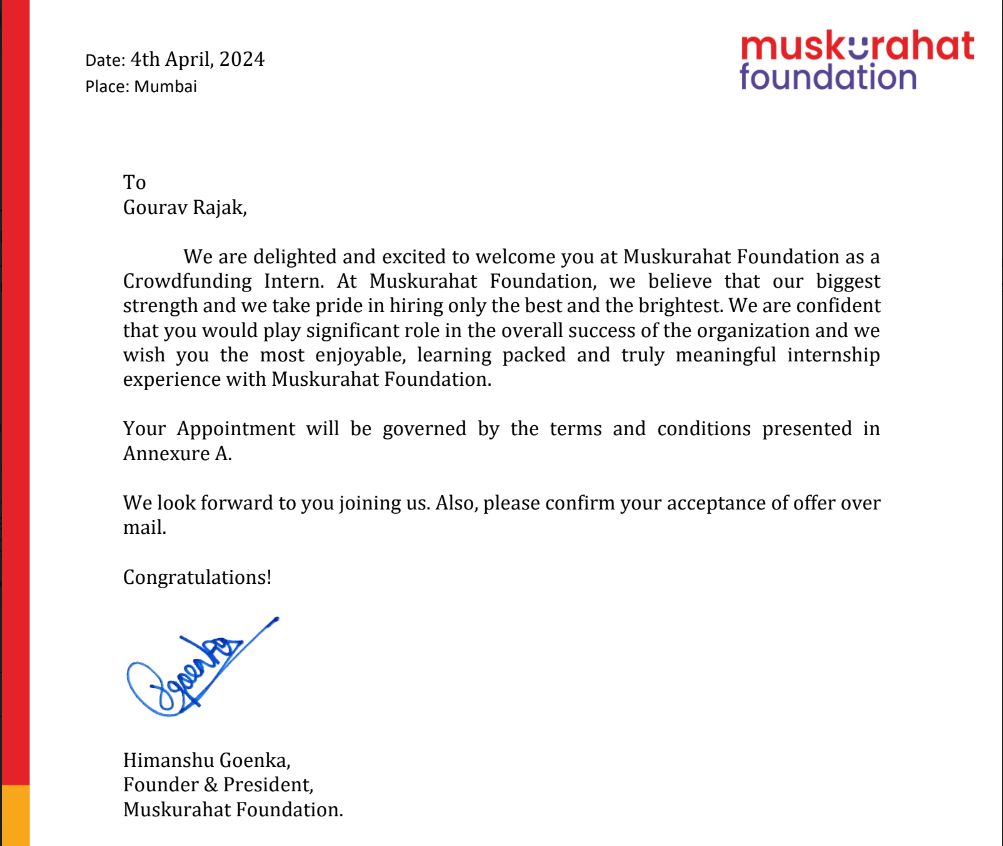 Gourav Rajak on LinkedIn: #crowdfunding #internship #makingadifference ... Gourav Rajak on LinkedIn: #crowdfunding #internship #makingadifference ...