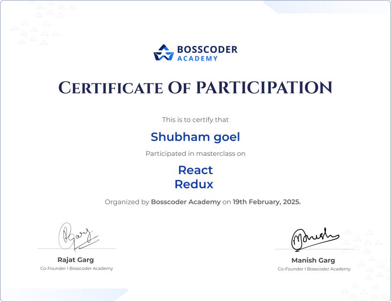 Shubham Goyal on LinkedIn: #reactjs #redux #webdevelopment #masterclass ... Shubham Goyal on LinkedIn: #reactjs #redux #webdevelopment #masterclass ...