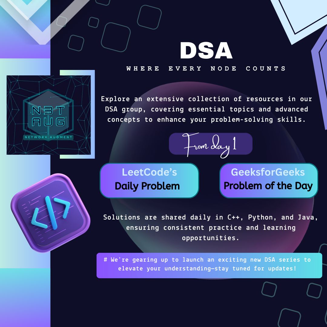 NetAug on LinkedIn: #netaugdsa #dsa #leetcode #geeksforgeeks # ... NetAug on LinkedIn: #netaugdsa #dsa #leetcode #geeksforgeeks # ...