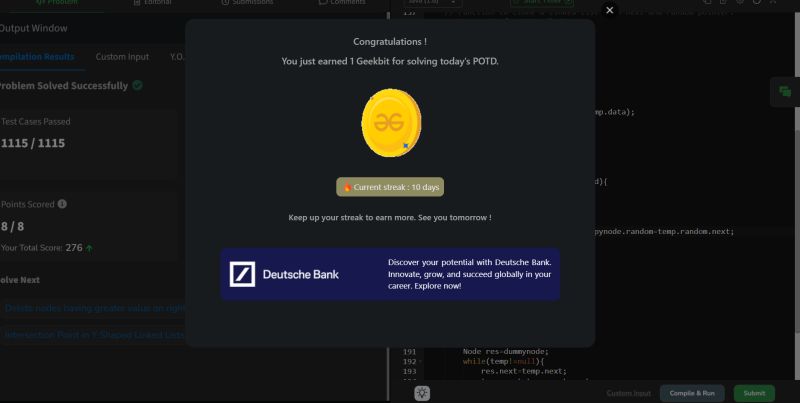 Nitin Rajput on LinkedIn: #deutschebank #geekstreak2024 #dsa Nitin Rajput on LinkedIn: #deutschebank #geekstreak2024 #dsa