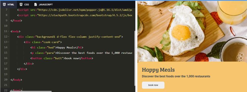Built a food discovery page with HTML and CSS | Srivastav Ramineni ... Built a food discovery page with HTML and CSS | Srivastav Ramineni ...