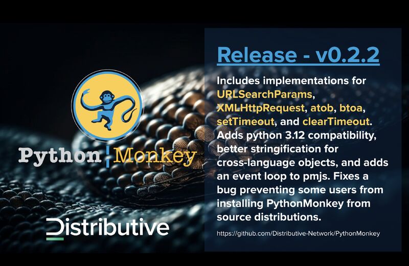 #PythonMonkey upgrades with Mozilla | Distributive posted on the topic ... #PythonMonkey upgrades with Mozilla | Distributive posted on the topic ...