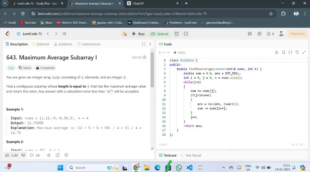 Day 14 of LeetCode challenge: Solving integer array problems | Gaurav ... Day 14 of LeetCode challenge: Solving integer array problems | Gaurav ...