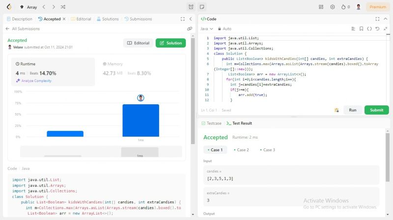 VELAN R on LinkedIn: #100daysofcode #leetcode #arrayprogramming # ... VELAN R on LinkedIn: #100daysofcode #leetcode #arrayprogramming # ...