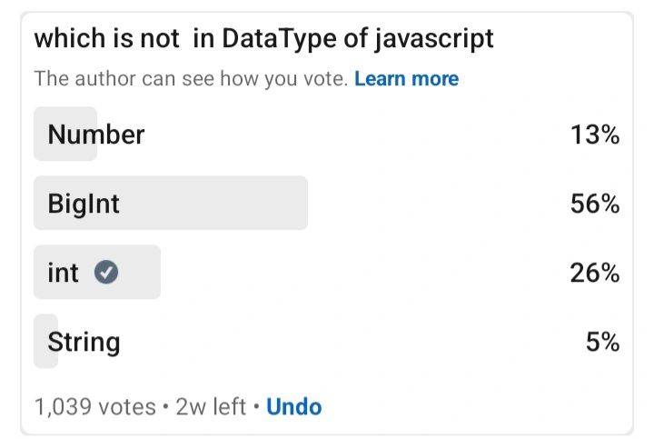Md Tarek Rahman on LinkedIn: #javascript #datatypes #frontend # ... Md Tarek Rahman on LinkedIn: #javascript #datatypes #frontend # ...
