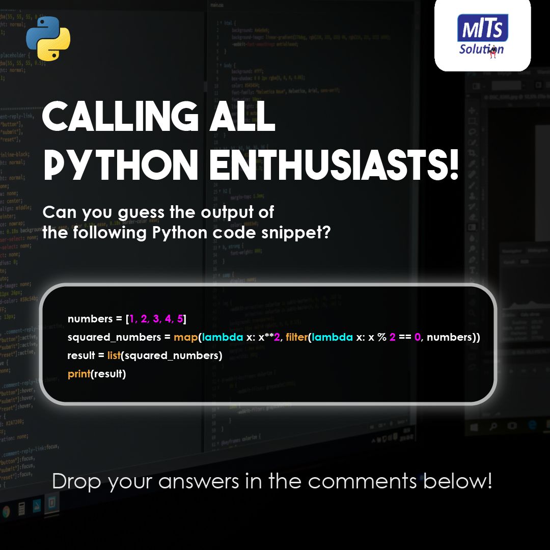 MITS Solution on LinkedIn: #python #pythonpuzzle #codingjourney # ... MITS Solution on LinkedIn: #python #pythonpuzzle #codingjourney # ...