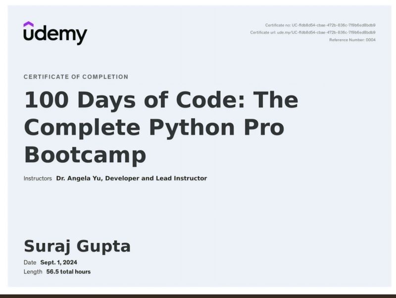 Suraj Gupta on LinkedIn: #python #coding #udemy #datascience # ... Suraj Gupta on LinkedIn: #python #coding #udemy #datascience # ...