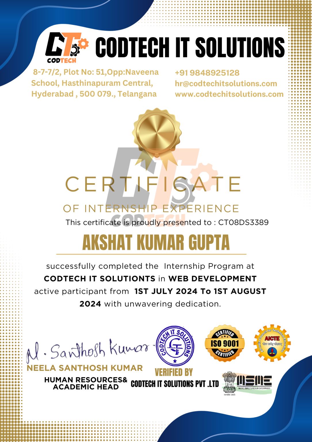 Akshat Kumar Gupta on LinkedIn: #codtechitsolution #internship # ... Akshat Kumar Gupta on LinkedIn: #codtechitsolution #internship # ...