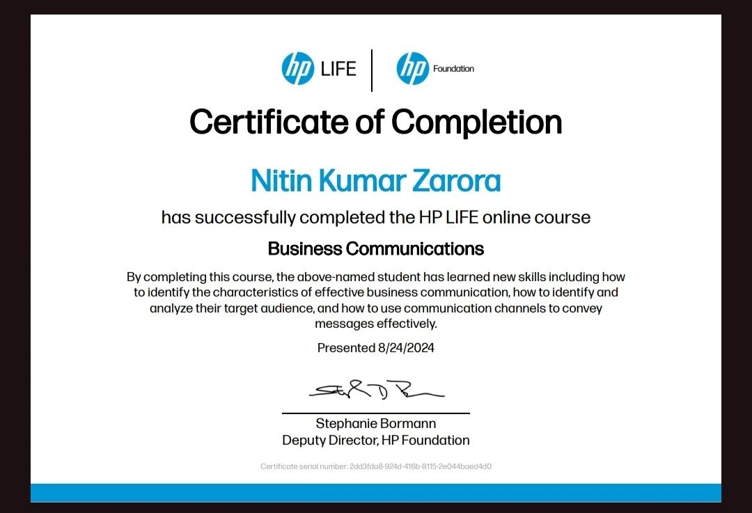 Nitin kumar zarora on LinkedIn: hello connections! I'm happy to share ... Nitin kumar zarora on LinkedIn: hello connections! I'm happy to share ...