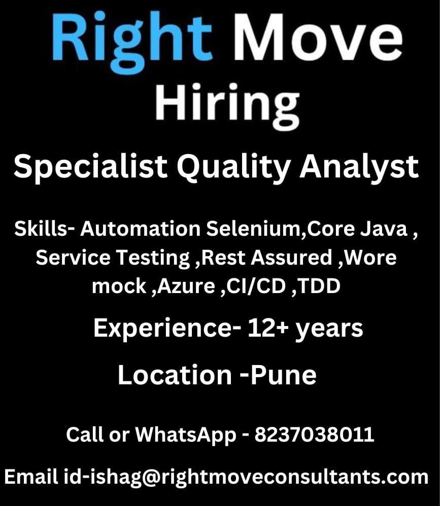 Isha G on LinkedIn: #specialistqa #automation #selenium #corejava # ... Isha G on LinkedIn: #specialistqa #automation #selenium #corejava # ...