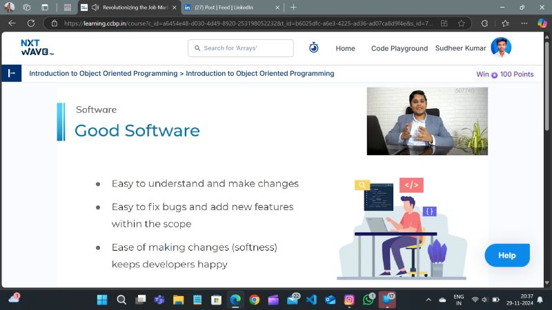 Sudheer kumar gandikota on LinkedIn: #day96 #100daysofcode #nxtwave # ... Sudheer kumar gandikota on LinkedIn: #day96 #100daysofcode #nxtwave # ...