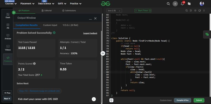 #coding #dsa #problemsolving #geeksforgeeks #linkedlist… | Logesh Ravi #coding #dsa #problemsolving #geeksforgeeks #linkedlist… | Logesh Ravi