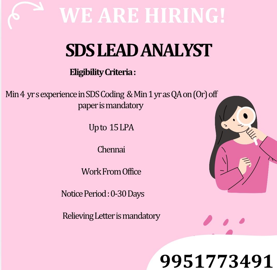Keerthi Sai Priya on LinkedIn: *We are Hiring ||Surgery Lead Analyst ... Keerthi Sai Priya on LinkedIn: *We are Hiring ||Surgery Lead Analyst ...