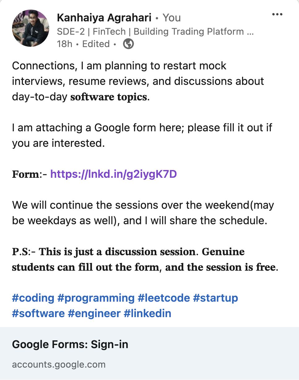 Kanhaiya Agrahari on LinkedIn: #coding #programming #leetcode #startup ... Kanhaiya Agrahari on LinkedIn: #coding #programming #leetcode #startup ...