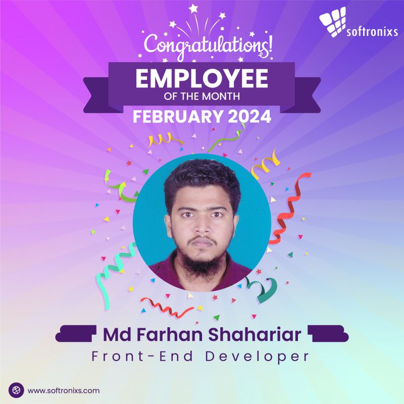 Softronixs System Ltd. on LinkedIn: #employeeofthemonth #softronixs Softronixs System Ltd. on LinkedIn: #employeeofthemonth #softronixs