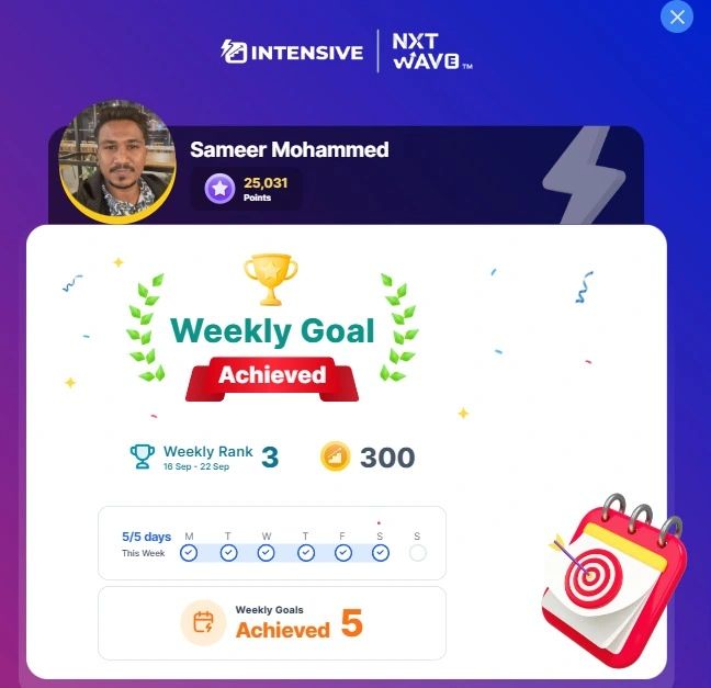 Mohammed Sameer on LinkedIn: #day10 #30dayscodechallange #nxtwave #ccbp ... Mohammed Sameer on LinkedIn: #day10 #30dayscodechallange #nxtwave #ccbp ...