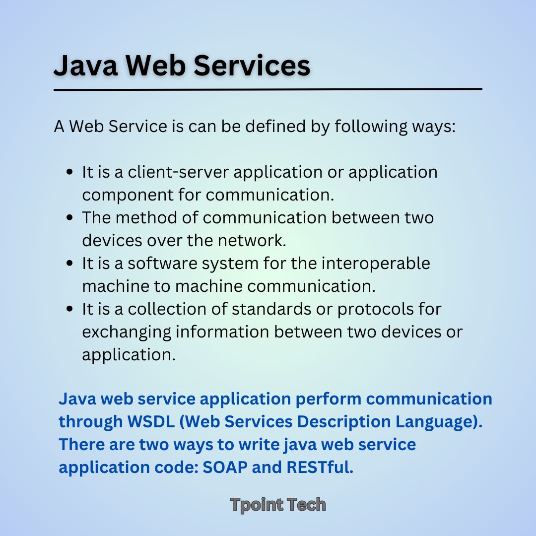 Tpoint Tech on LinkedIn: #java #webdevelopment #coding #learnjava # ... Tpoint Tech on LinkedIn: #java #webdevelopment #coding #learnjava # ...