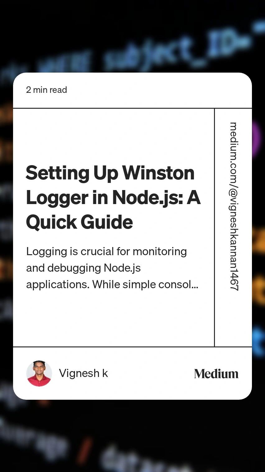 Vignesh k on LinkedIn: #nodejs #javascript #webdevelopment #developers ... Vignesh k on LinkedIn: #nodejs #javascript #webdevelopment #developers ...
