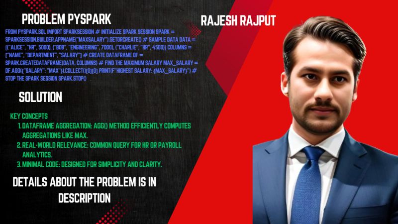 Rajesh Kumar Rajput on LinkedIn: #pyspark #dataprocessing #bigdata # ... Rajesh Kumar Rajput on LinkedIn: #pyspark #dataprocessing #bigdata # ...