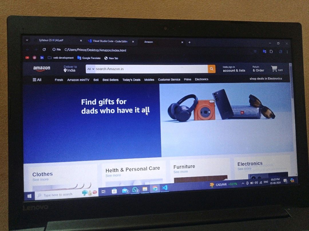 Prince Kumar on LinkedIn: #css #html #development #amazonclone Prince Kumar on LinkedIn: #css #html #development #amazonclone