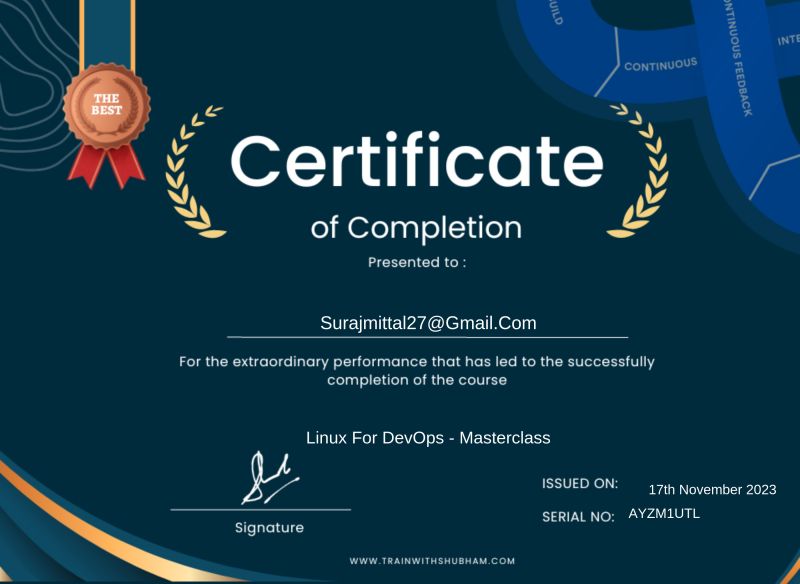 Suraj Mittal on LinkedIn: #linux #devops #automation # ... Suraj Mittal on LinkedIn: #linux #devops #automation # ...