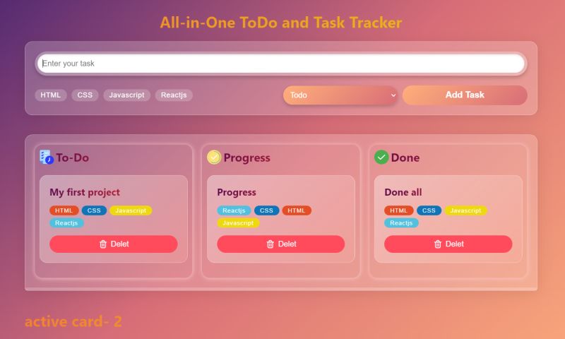 Sachin D R on LinkedIn: #reactjs #javascript #taskmanagement # ... Sachin D R on LinkedIn: #reactjs #javascript #taskmanagement # ...