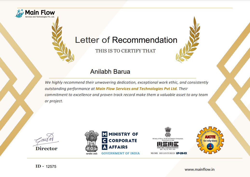 Anilabh Barua on LinkedIn: #community #internship #mainflow # ... Anilabh Barua on LinkedIn: #community #internship #mainflow # ...