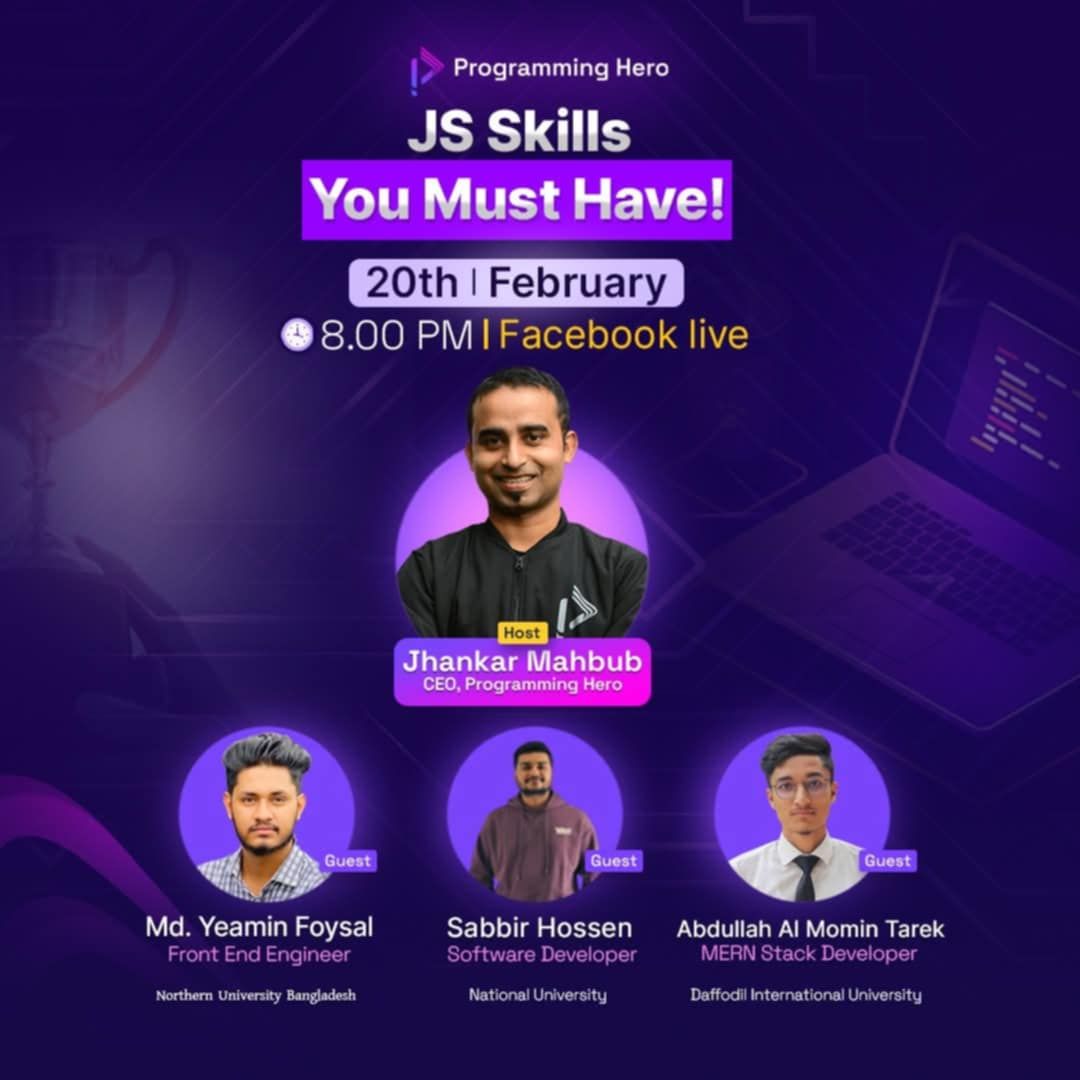 #programminghero #javascript #learningjourney #webdevelopment… | Sabbir ... #programminghero #javascript #learningjourney #webdevelopment… | Sabbir ...