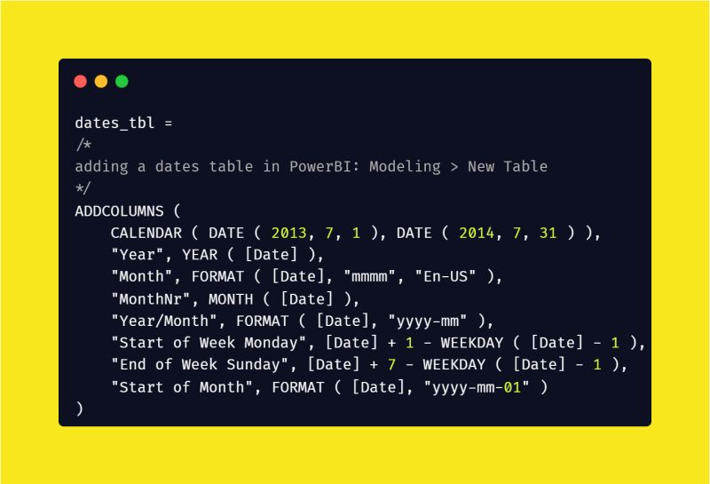 Jim Jortons on LinkedIn: creating a dates table in PowerBI: Modeling ... Jim Jortons on LinkedIn: creating a dates table in PowerBI: Modeling ...