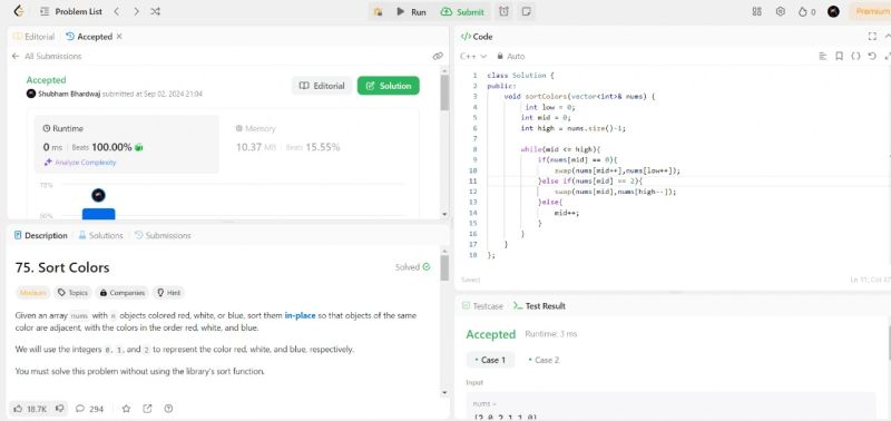 Shubham Bhardwaj on LinkedIn: #dsa #coding #sortcolors #growth #success ... Shubham Bhardwaj on LinkedIn: #dsa #coding #sortcolors #growth #success ...