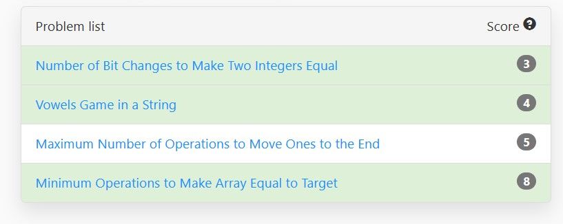 I recently participated in the 407th LeetCode Weekly Contest and am ... I recently participated in the 407th LeetCode Weekly Contest and am ...