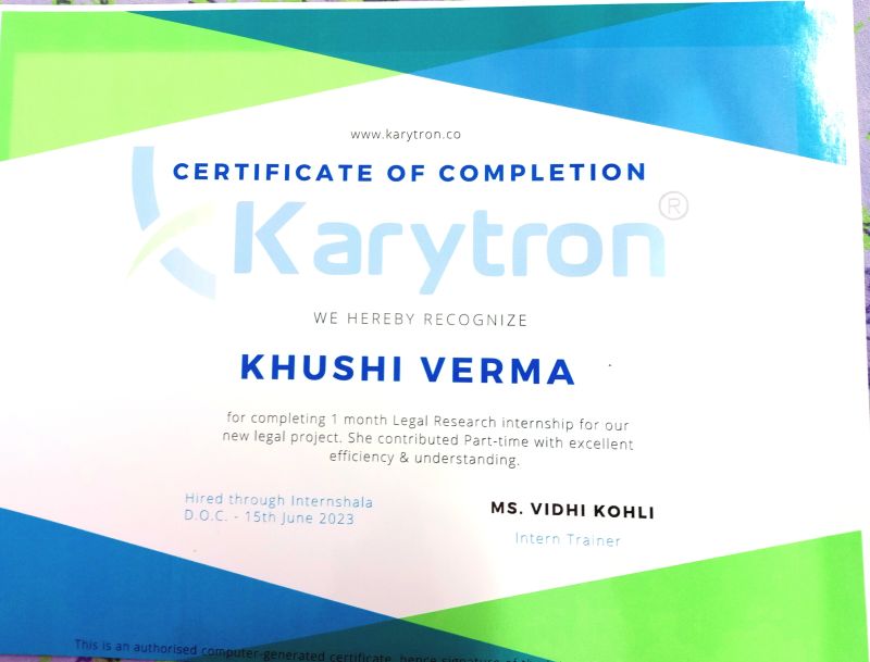 Khushi Verma on LinkedIn: #internshipsuccess #professionalgrowth Khushi Verma on LinkedIn: #internshipsuccess #professionalgrowth