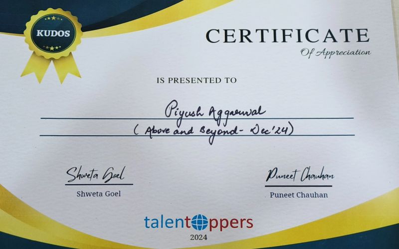 Piyush Aggarwal on LinkedIn: #gratitude #achievement #teamwork # ... Piyush Aggarwal on LinkedIn: #gratitude #achievement #teamwork # ...