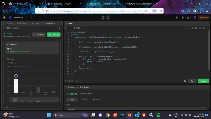 #100daysofcode #100dayscodingchallenge #leetcode #github #dsa | Rasika ... #100daysofcode #100dayscodingchallenge #leetcode #github #dsa | Rasika ...