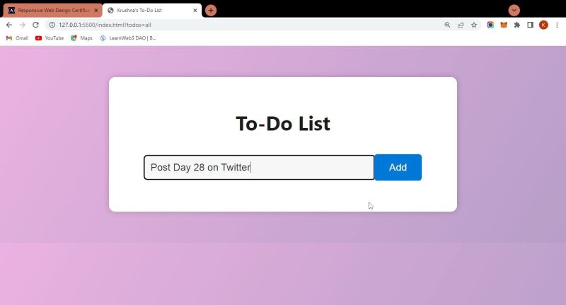 Krushna Kanta Rout on LinkedIn: #100daysofweb3 #100daysofcode Krushna Kanta Rout on LinkedIn: #100daysofweb3 #100daysofcode