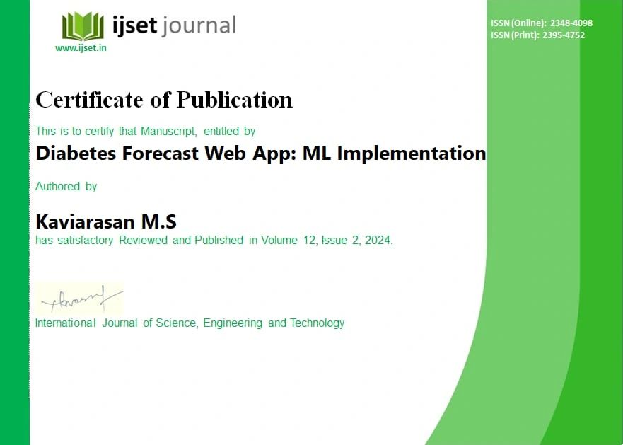KAVIARASAN MS on LinkedIn: I'm thrilled to share that our project ... KAVIARASAN MS on LinkedIn: I'm thrilled to share that our project ...