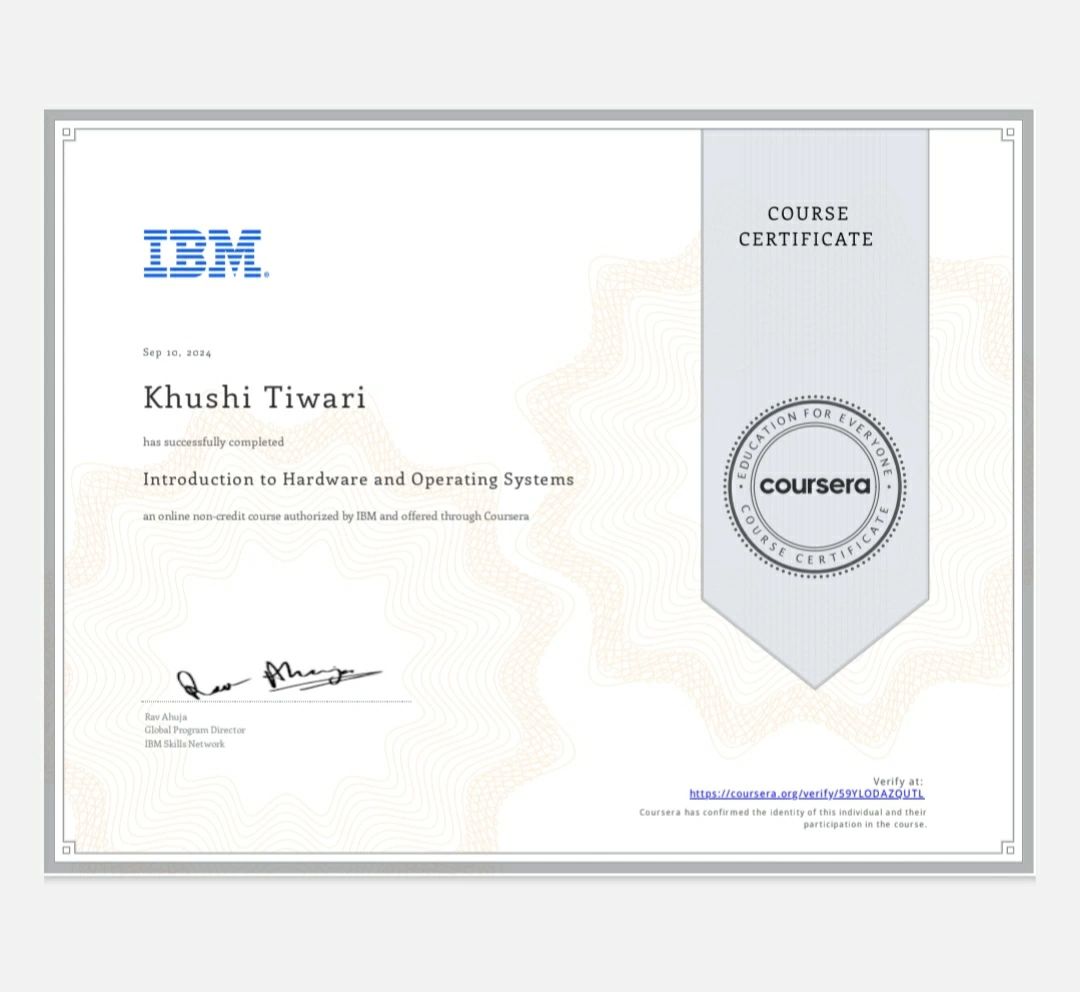 Khushi Tiwari on LinkedIn: #ibm Khushi Tiwari on LinkedIn: #ibm