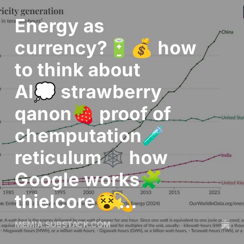 Memia on LinkedIn: Memia 2024.33: Energy as currency?🔋💰 how to think ... Memia on LinkedIn: Memia 2024.33: Energy as currency?🔋💰 how to think ...